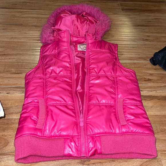 Justice | Jackets & Coats | Justice Pink Puffy Vest Size 8 | Poshmark